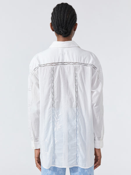 August Shirt White – Hayley Menzies