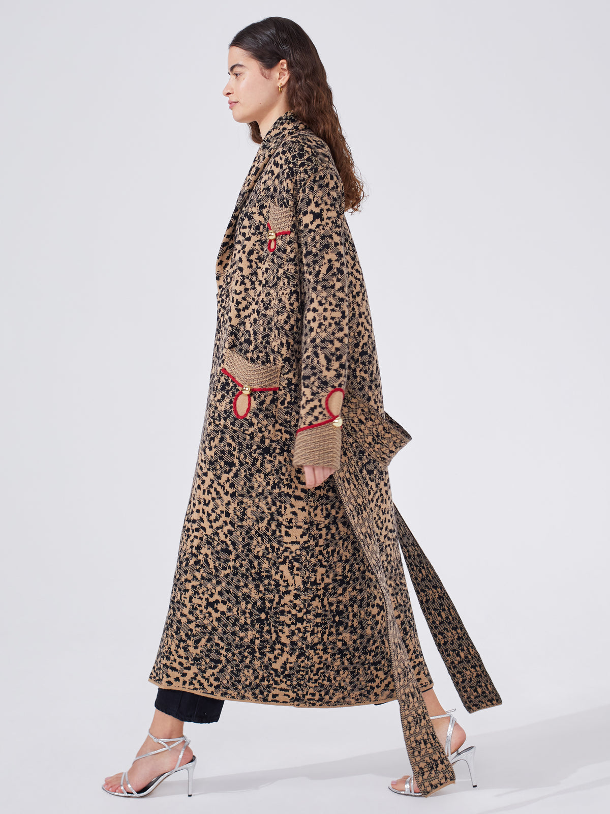 Hari Merino Jacquard Smoking Robe Camel – Hayley Menzies