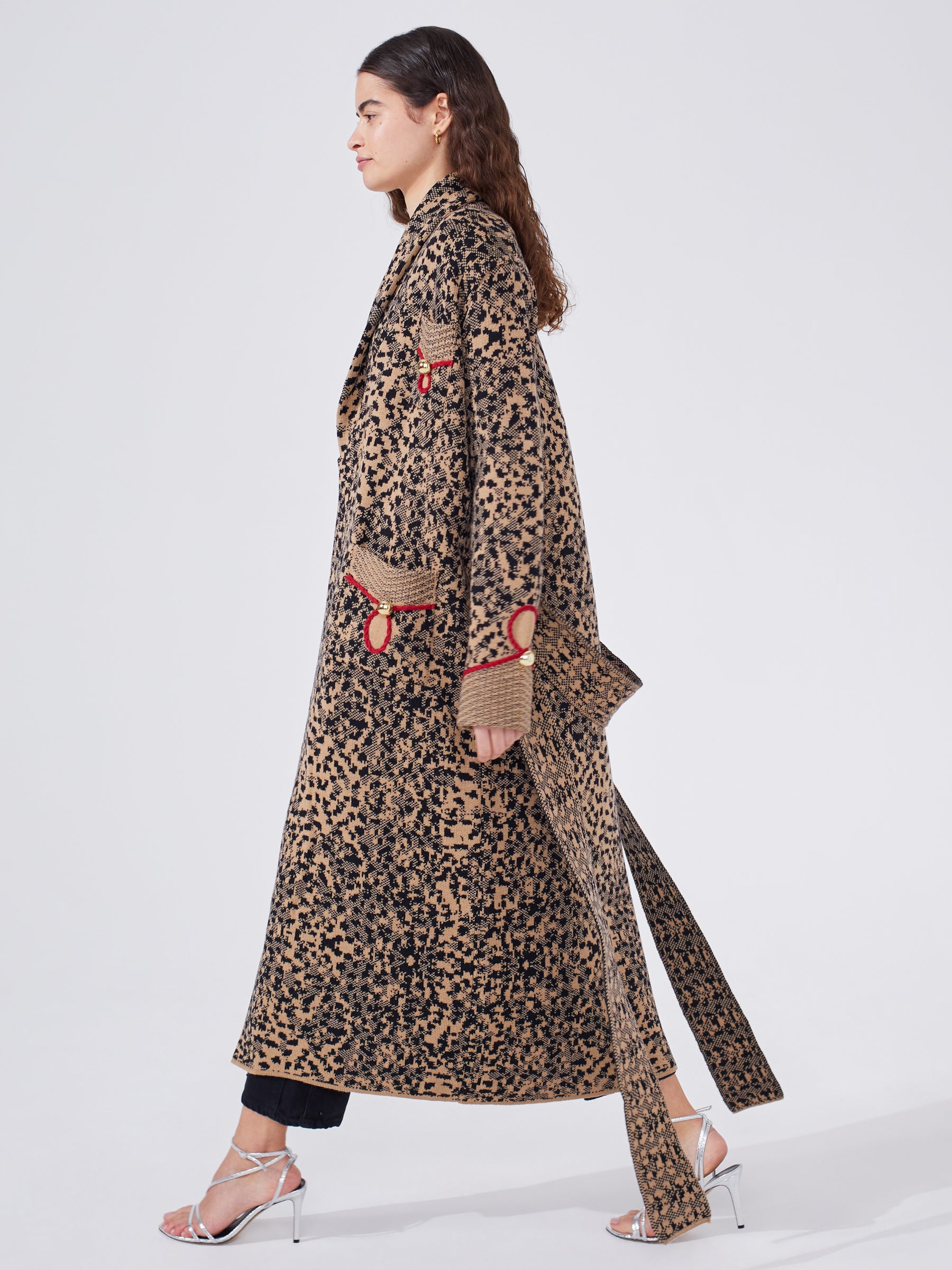 Hari Merino Jacquard Smoking Robe Camel – Hayley Menzies