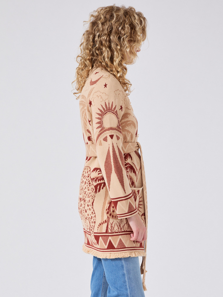 MAGIC LEOPARD CARDIGAN CAMEL – Hayley Menzies