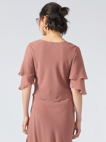 Vera Split Hem Top Burnt Rose – Hayley Menzies